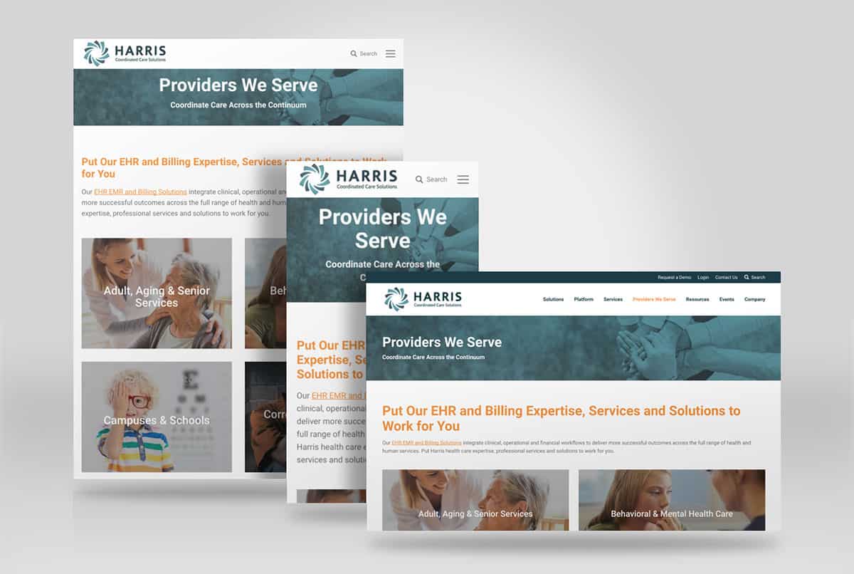 Harris Healthcare Website - Clarity Quest