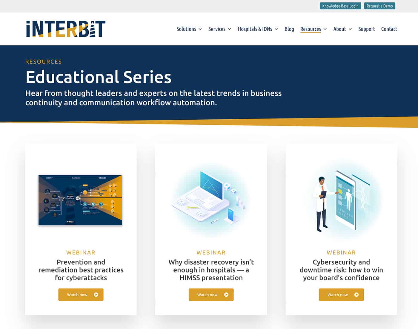 Automated Health Workflows Website for Interbit Data
